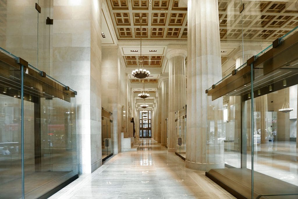 195 Broadway Lobby, Retail Spaces and Galleria - Sciame Construction